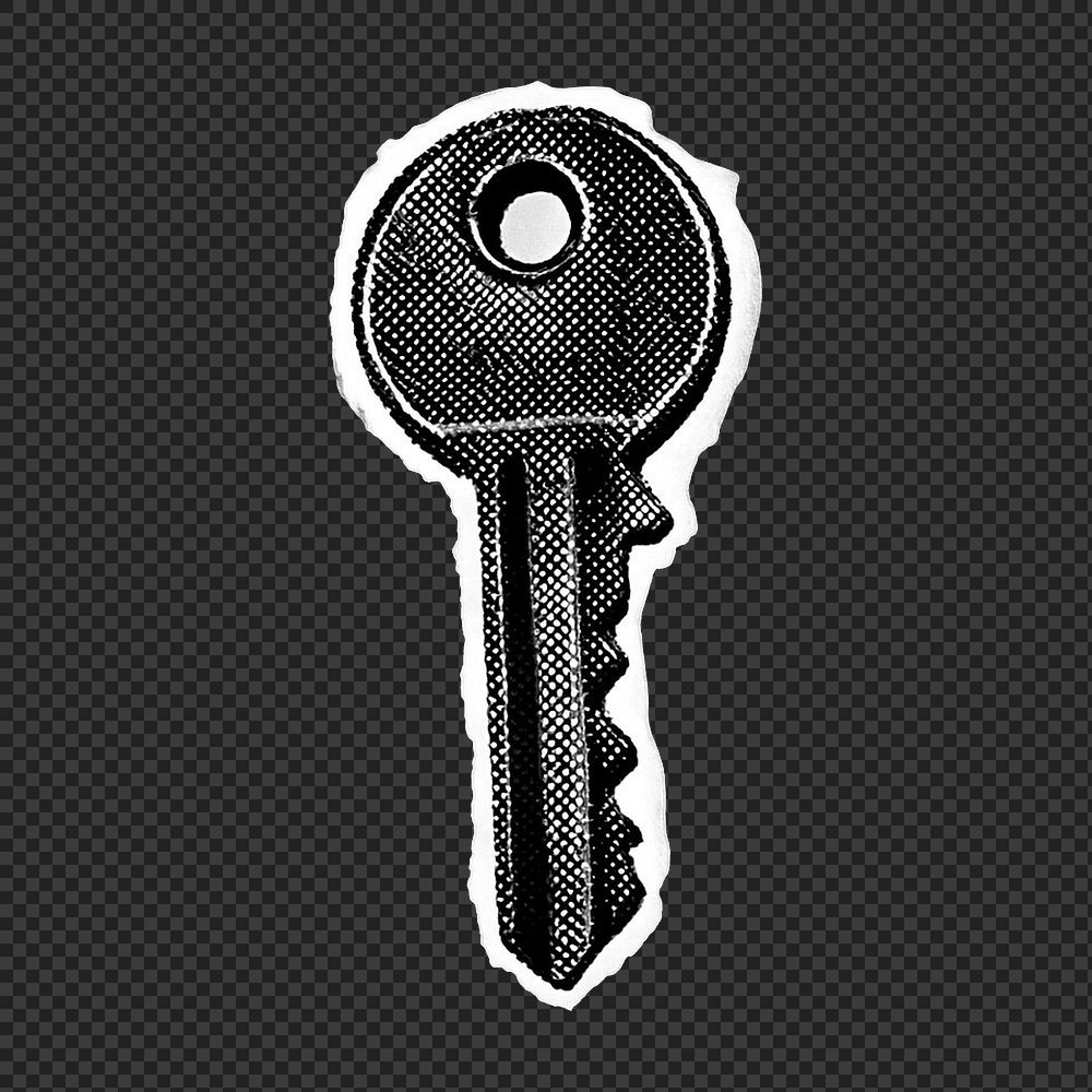 PNG Monochrome vintage key illustration | Free PNG - rawpixel