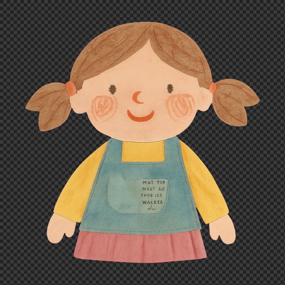 PNG Cute watercolor girl illustration | Free PNG - rawpixel