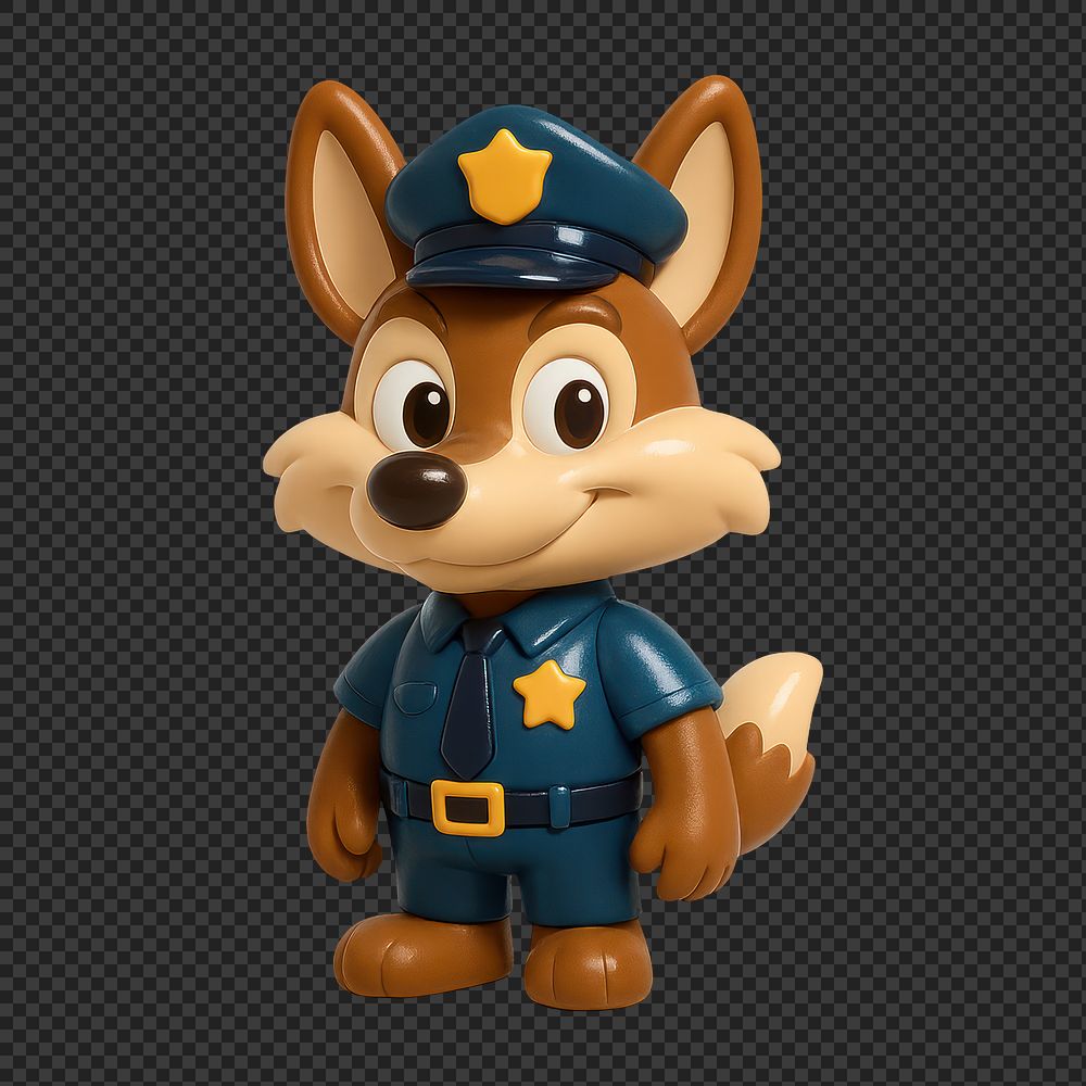 PNG Cartoon fox police officer | Free PNG - rawpixel