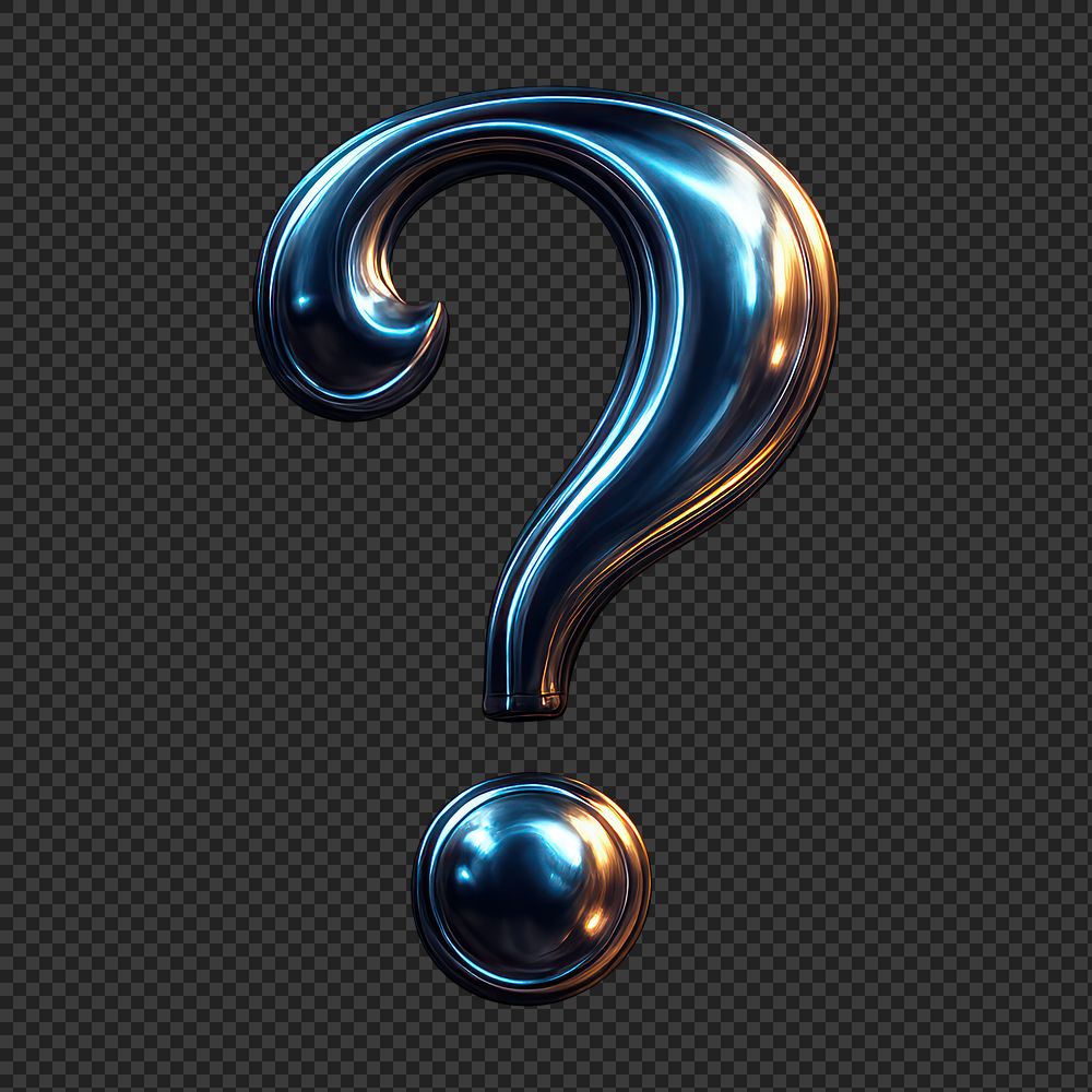Metallic shiny question mark | Free PNG - rawpixel