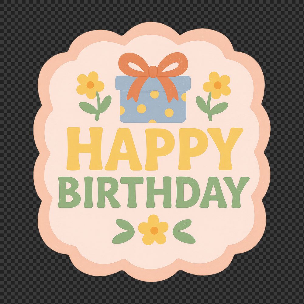 Birthday Wording Word Text Design Celebration Images | Free Photos, PNG ...