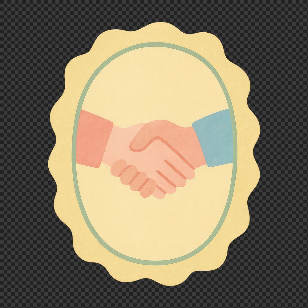 PNG Vintage handshake illustration symbol | Free PNG - rawpixel