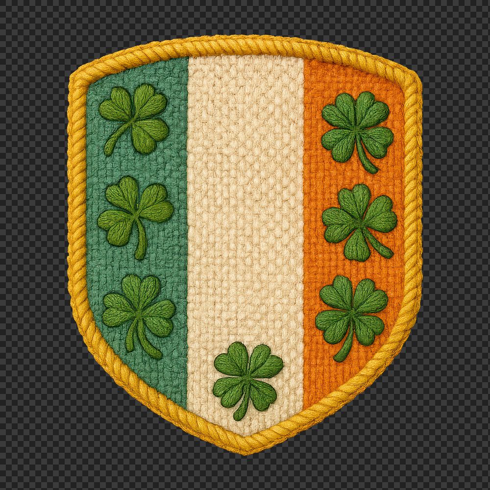PNG Irish shield clover design | Free PNG - rawpixel