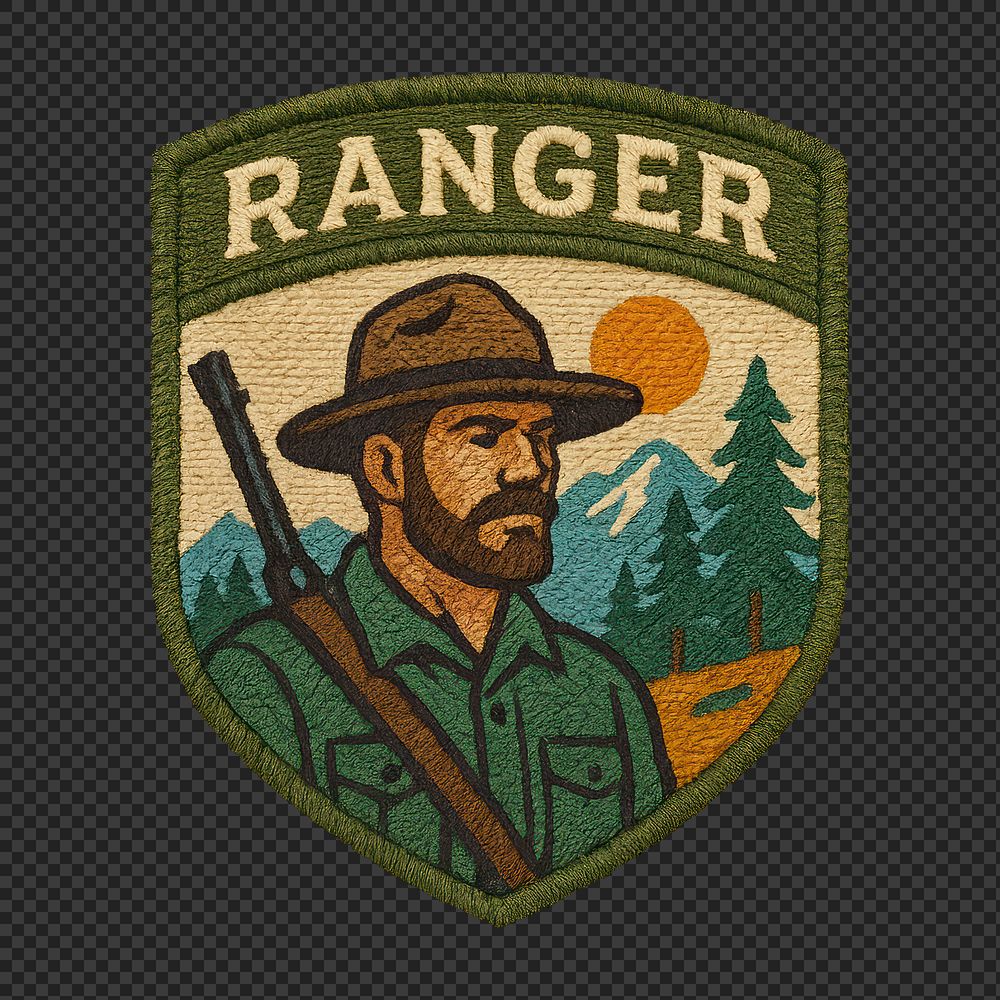 PNG Vintage ranger badge design | Free PNG - rawpixel