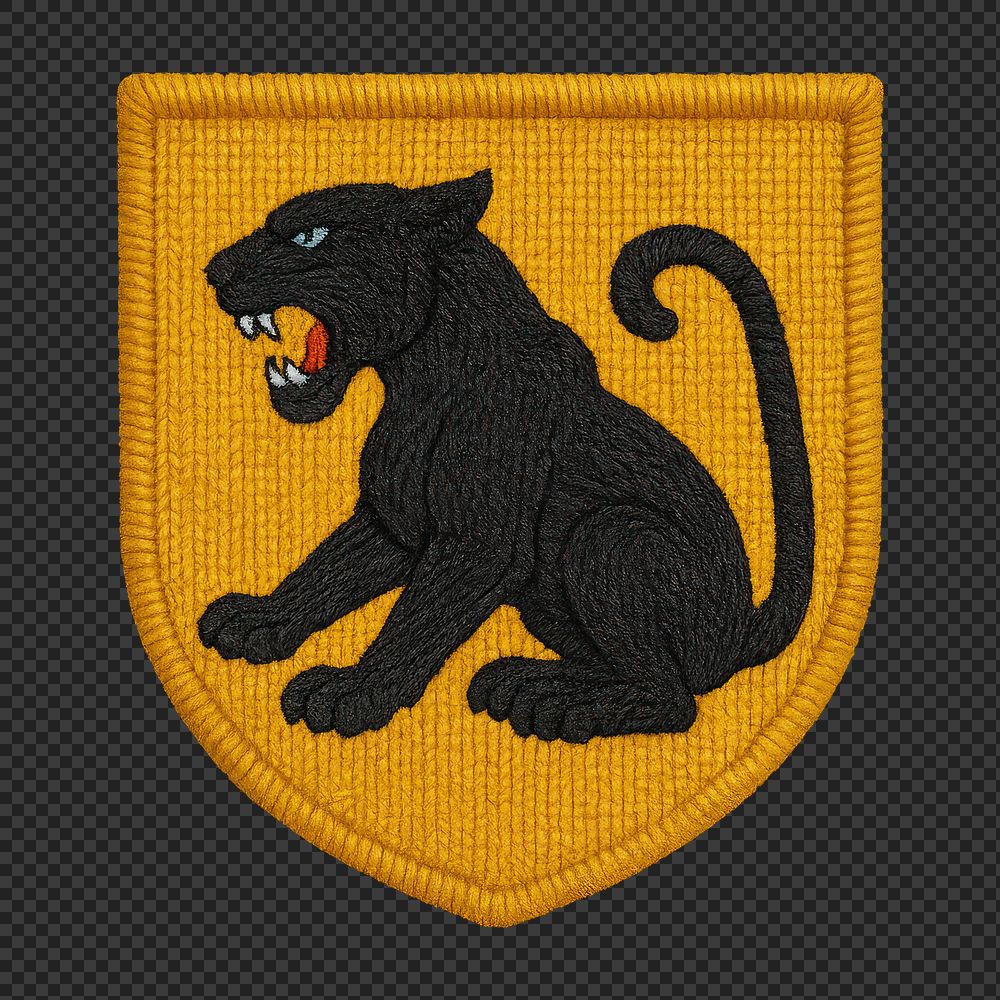 PNG Embroidered panther patch design | Free PNG - rawpixel