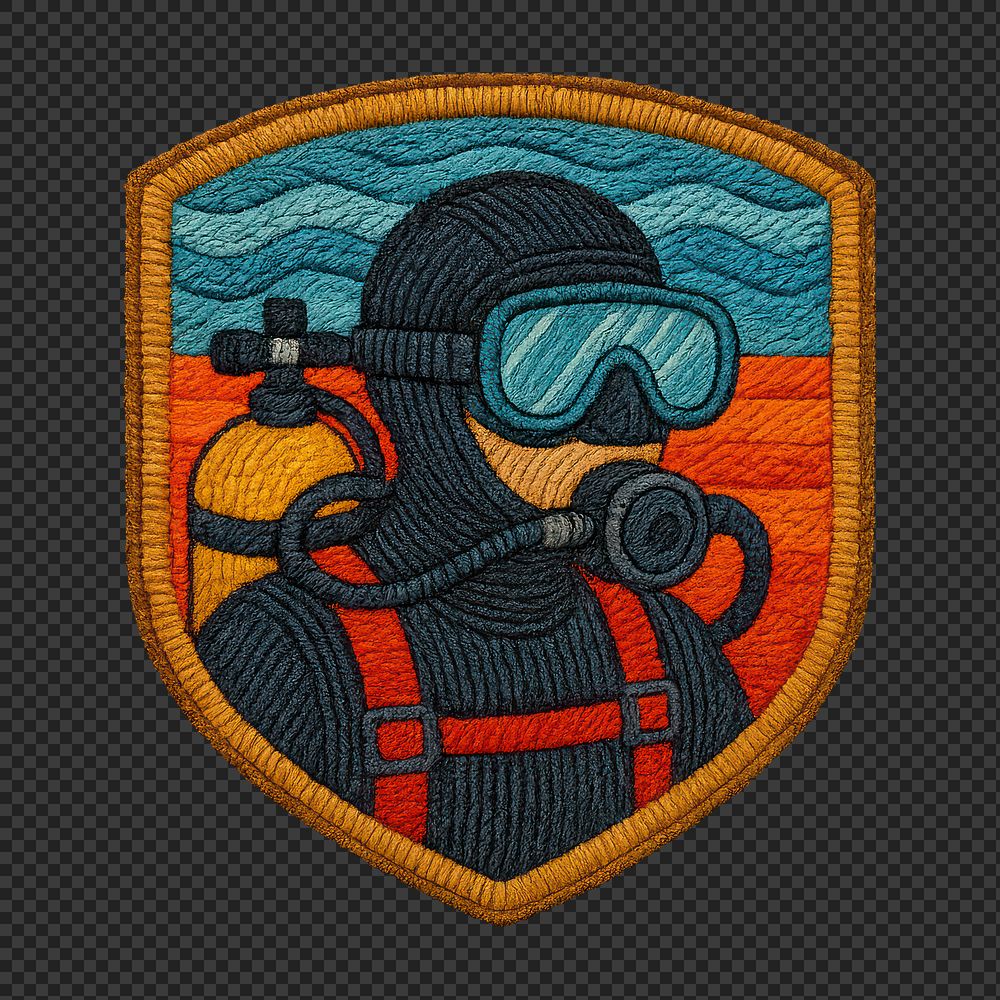 PNG Diver emblem patch design | Free PNG - rawpixel