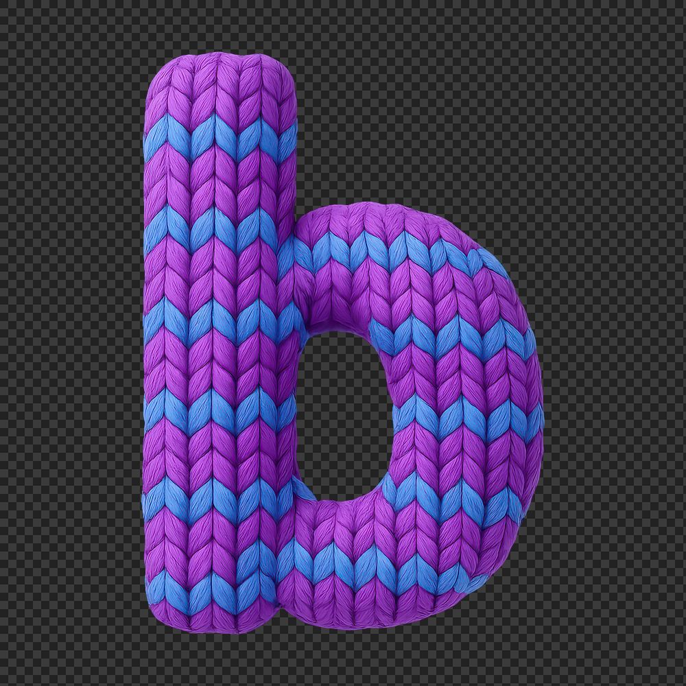 PNG Knitted letter B texture | Free PNG - rawpixel