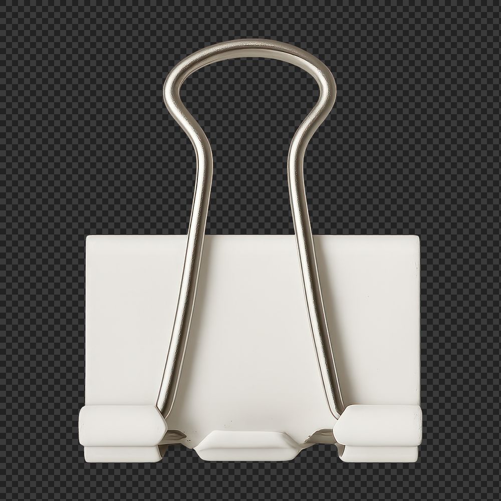 PNG Minimalist white binder clip | Free PNG - rawpixel