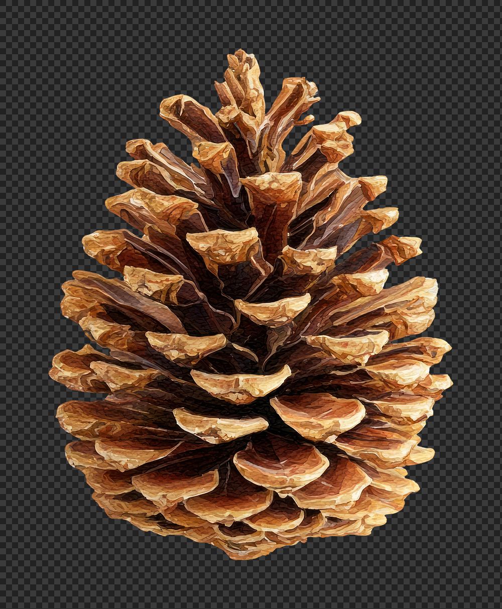 PNG Pine cone illustration transparent | Free PNG - rawpixel