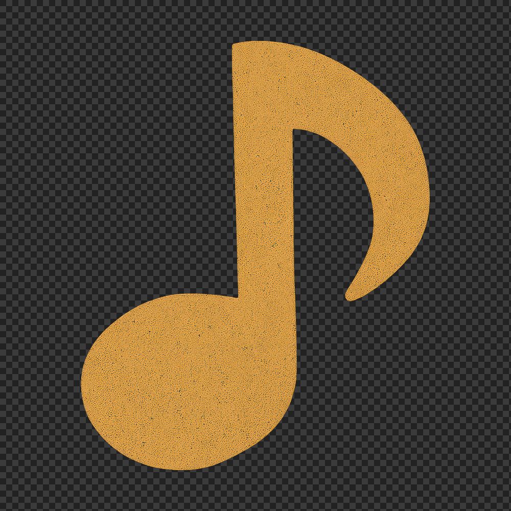 PNG Golden textured musical note | Free PNG - rawpixel