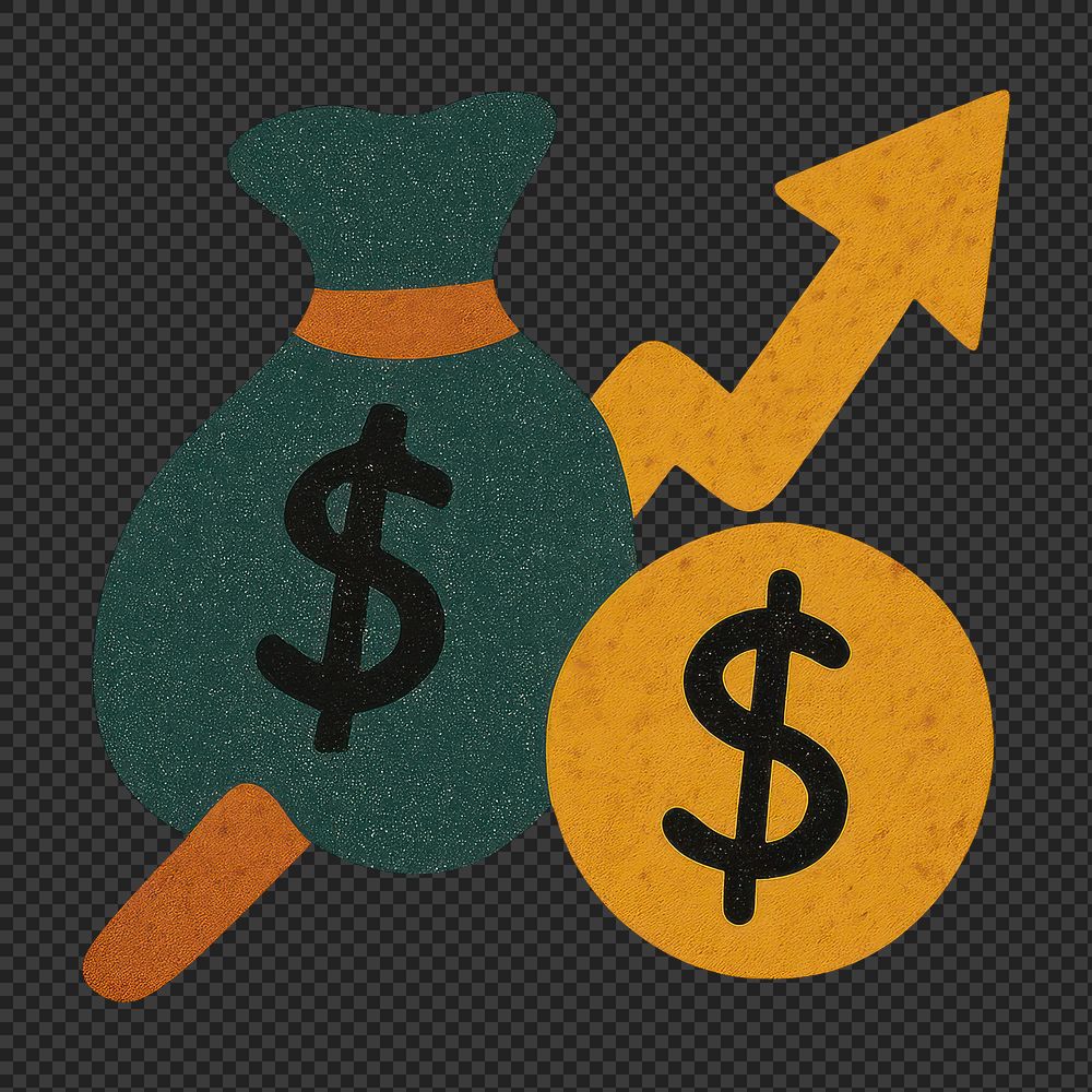PNG Financial growth symbol illustration | Free PNG - rawpixel