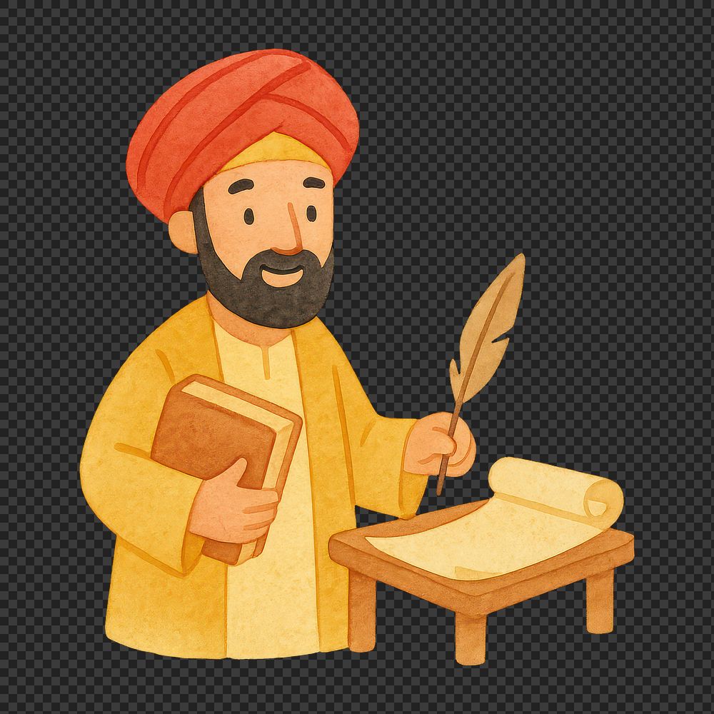 PNG Historical scholar writing illustration | Free PNG - rawpixel