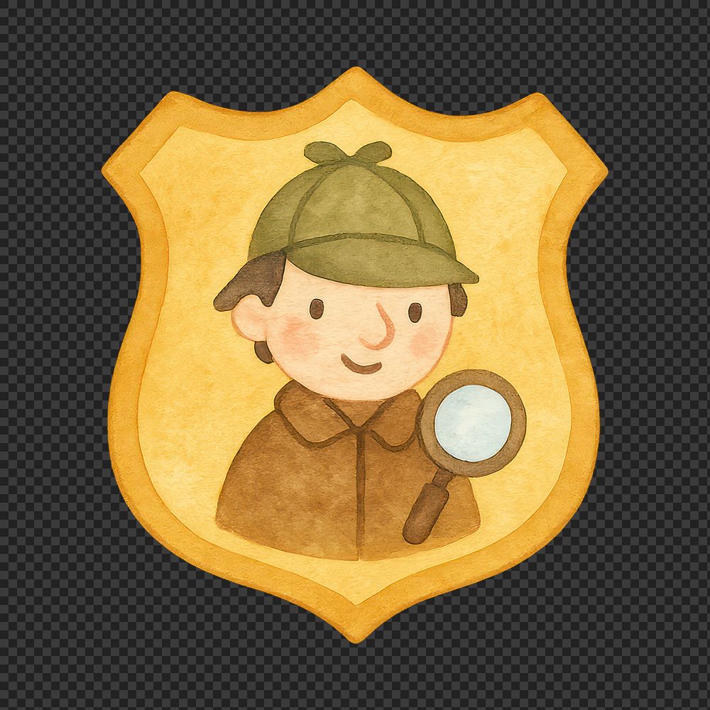 PNG Detective illustration shield emblem | Free PNG - rawpixel