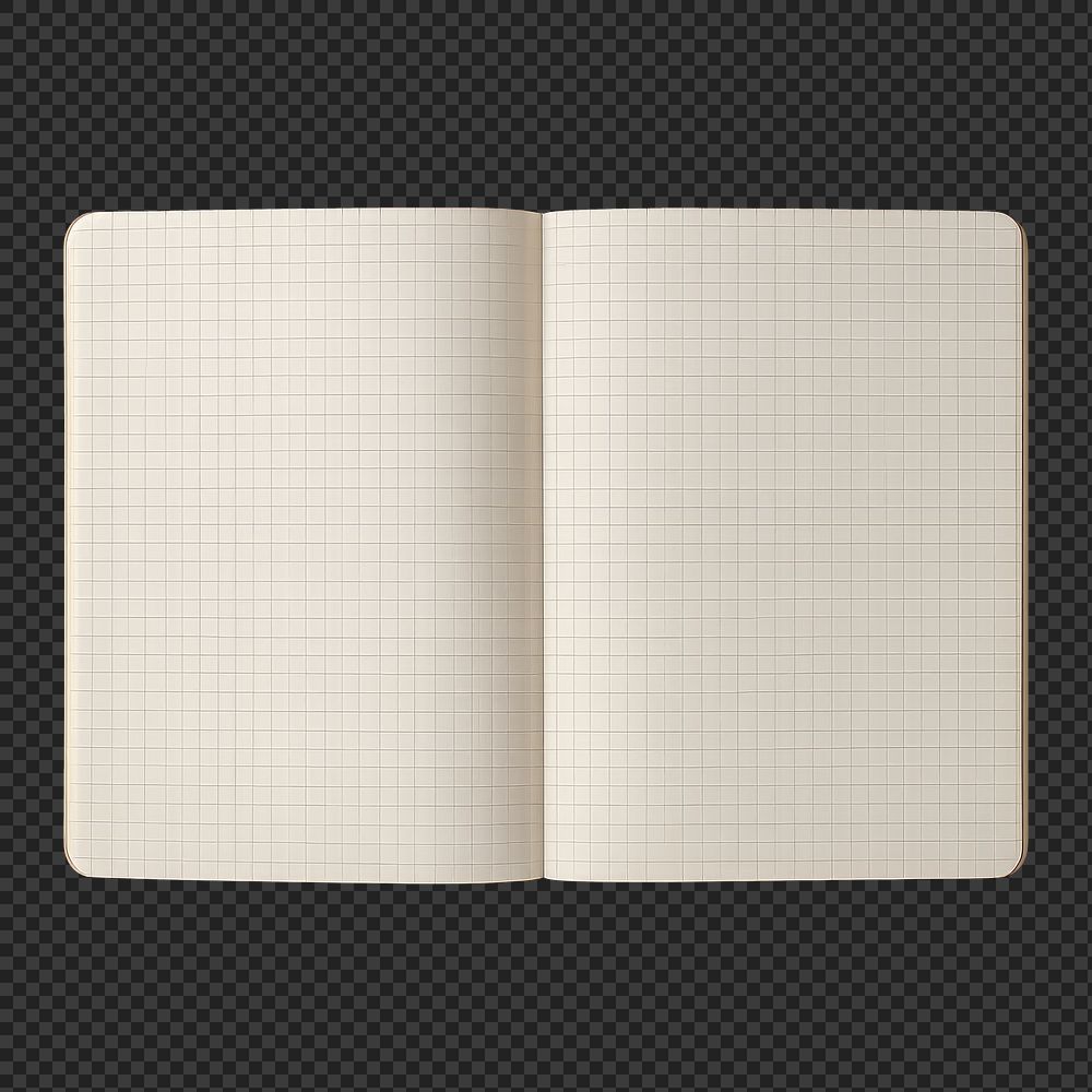 PNG Open grid notebook pages | Free PNG - rawpixel