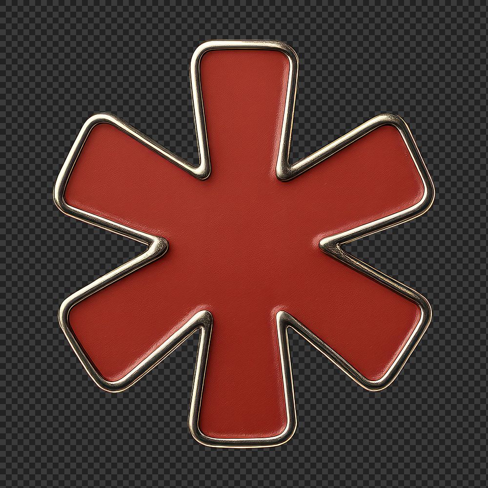 PNG Red asterisk symbol design | Free PNG - rawpixel
