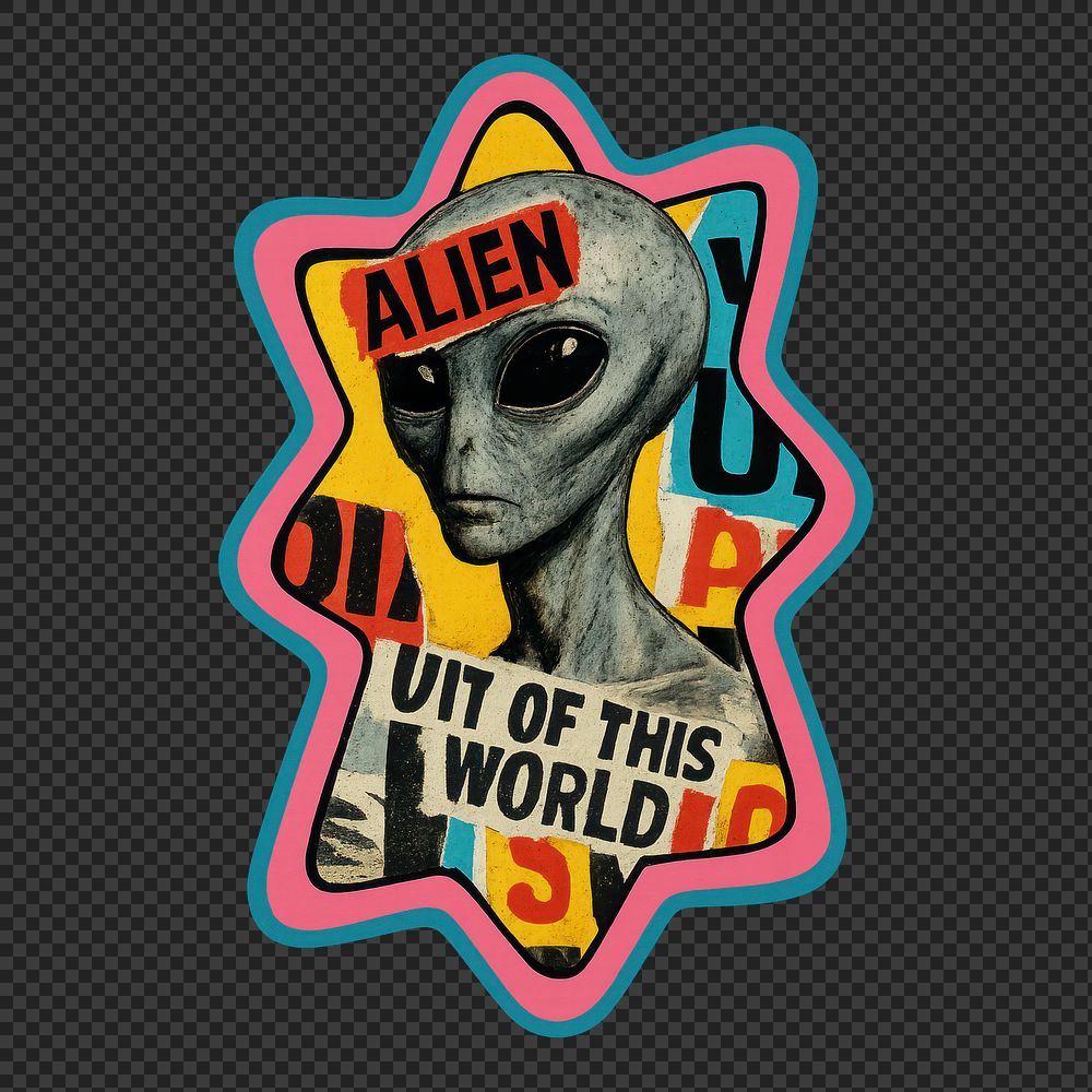 PNG Retro alien pop art | Free PNG - rawpixel