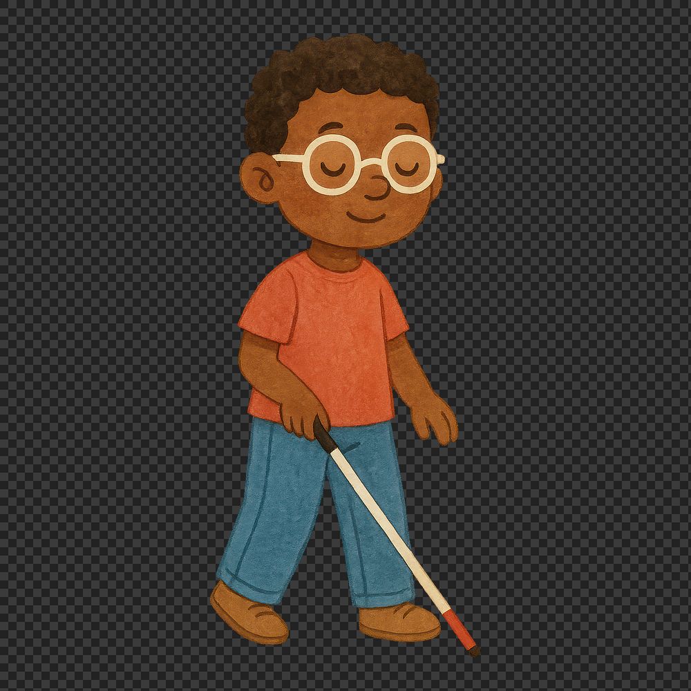 PNG Child visual impairment illustration | Free PNG - rawpixel