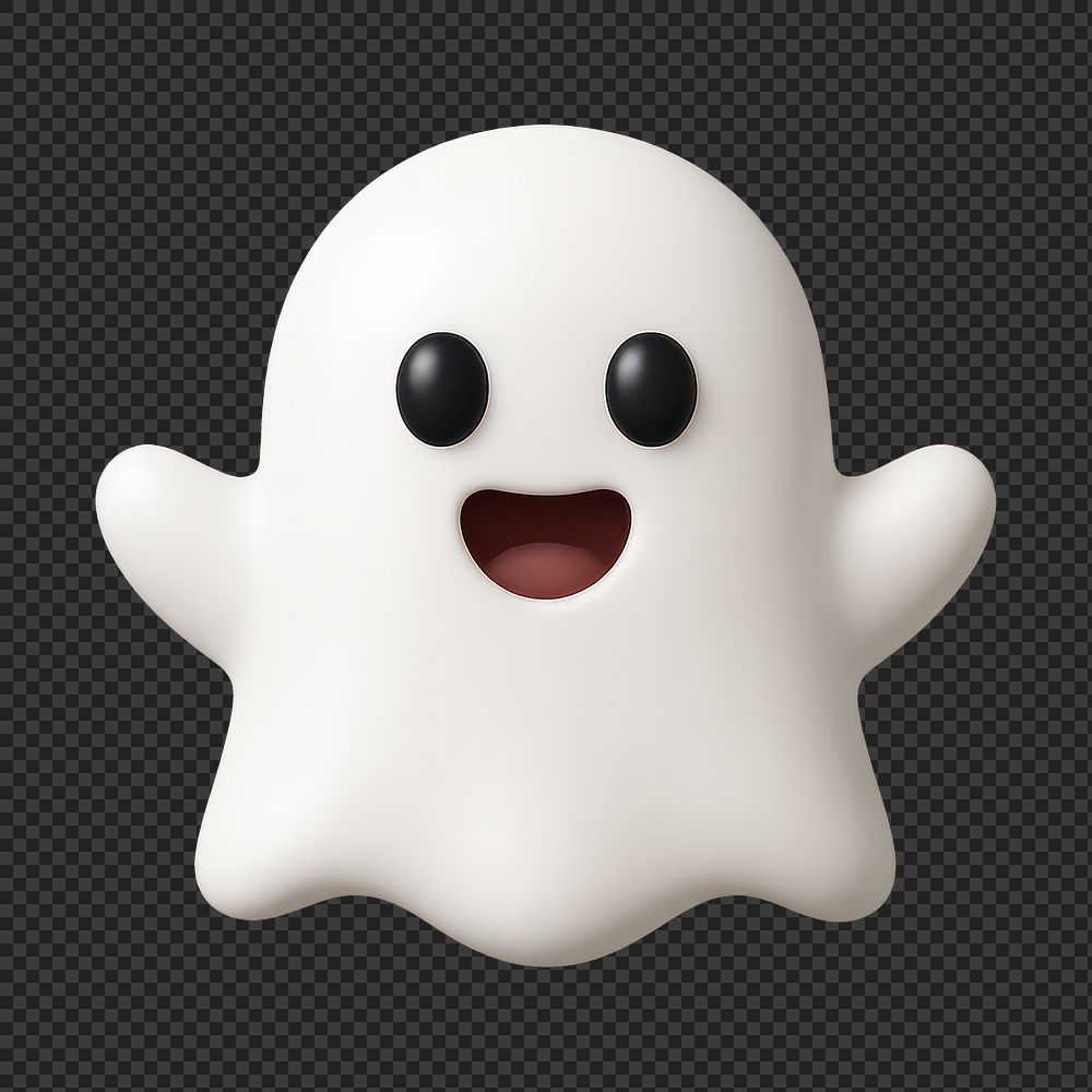 PNG Cute smiling ghost illustration | Free PNG - rawpixel