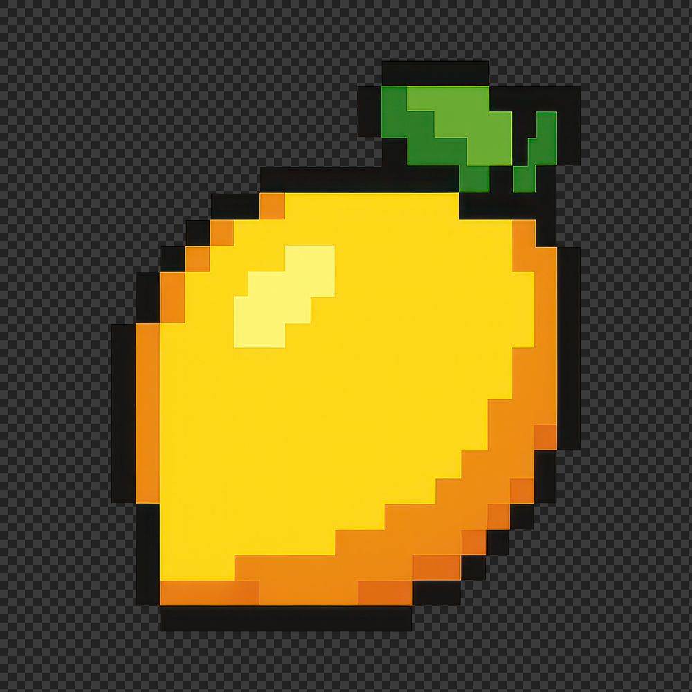 PNG Pixelated lemon green leaf | Free Icons - rawpixel