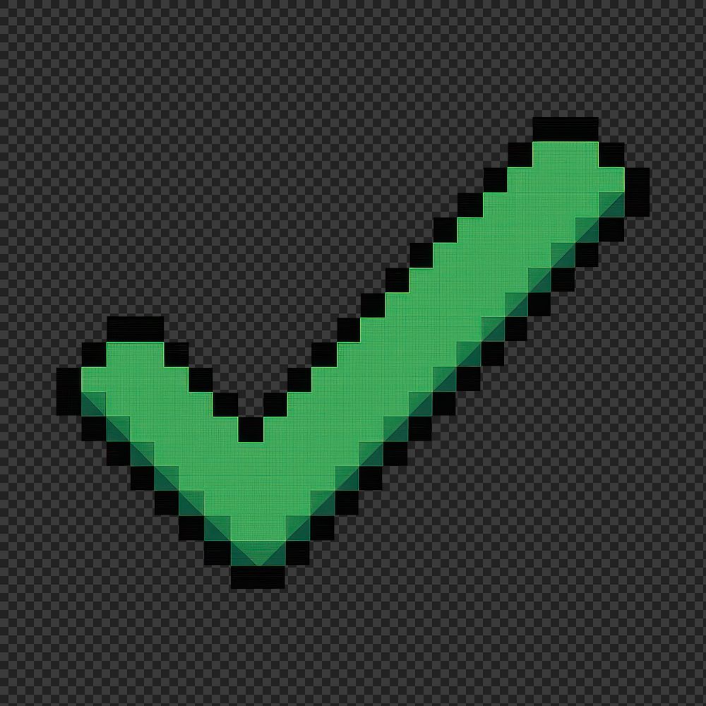 PNG Pixelated green check mark | Free Icons - rawpixel