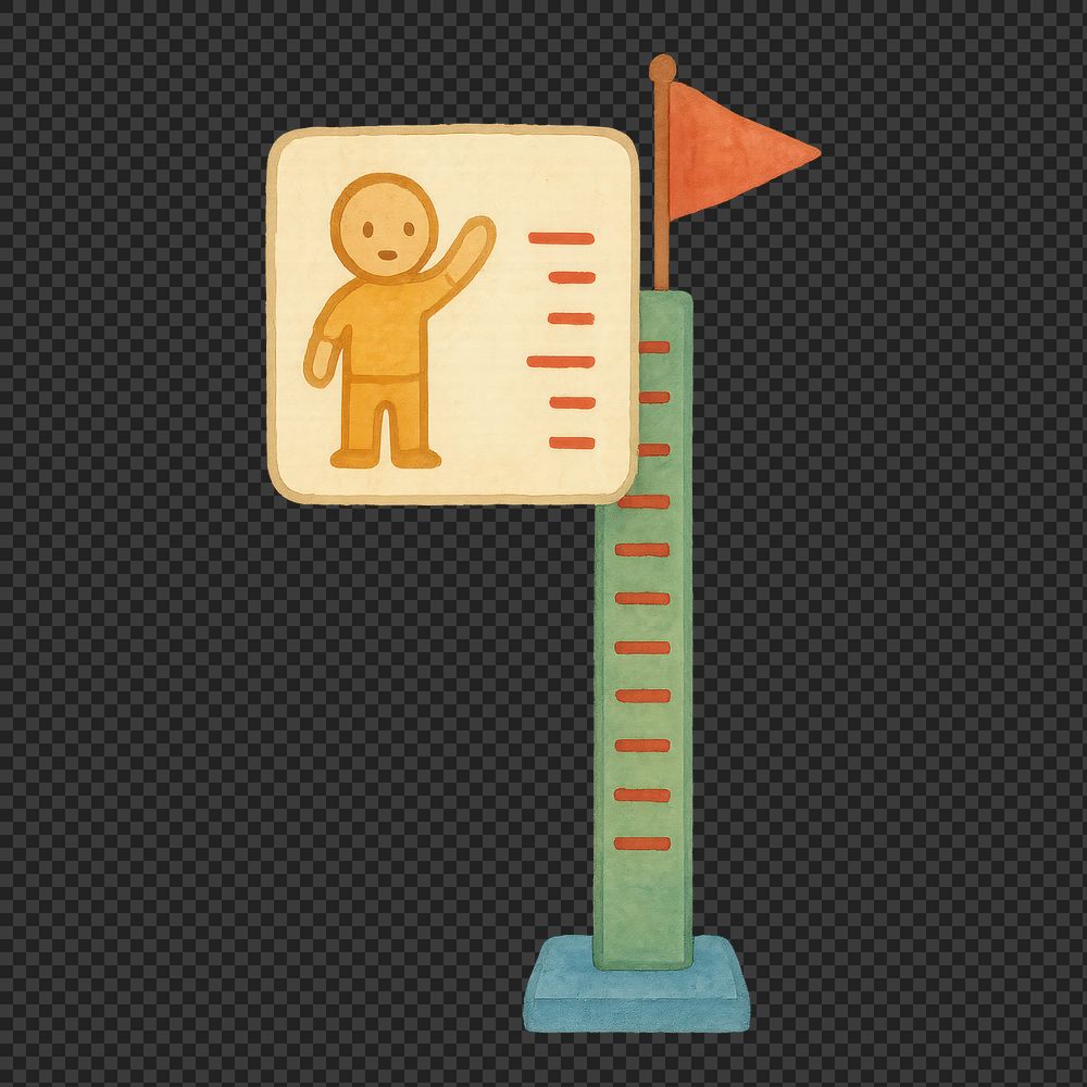 PNG Height measurement cartoon illustration | Free PNG - rawpixel