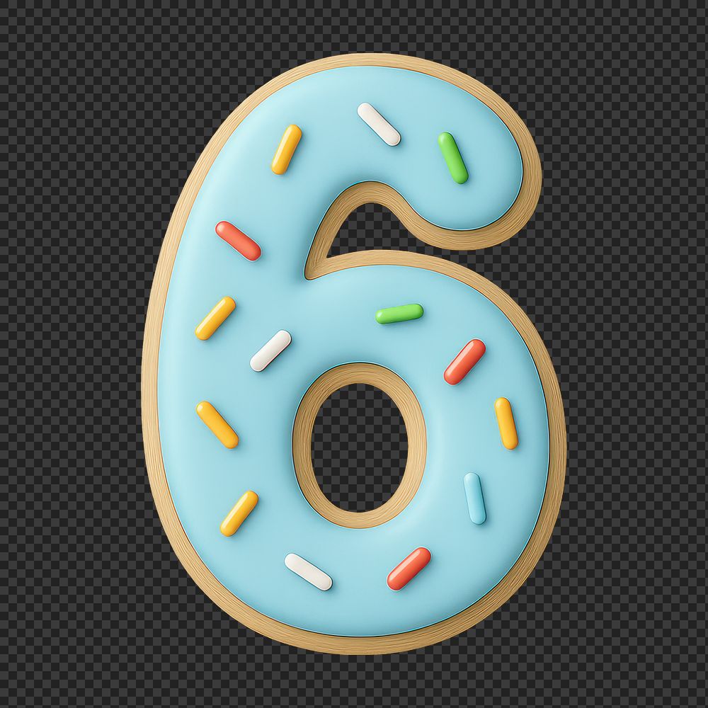 Numbers 6 PNG Images | Free Photos, PNG Stickers, Wallpapers ...