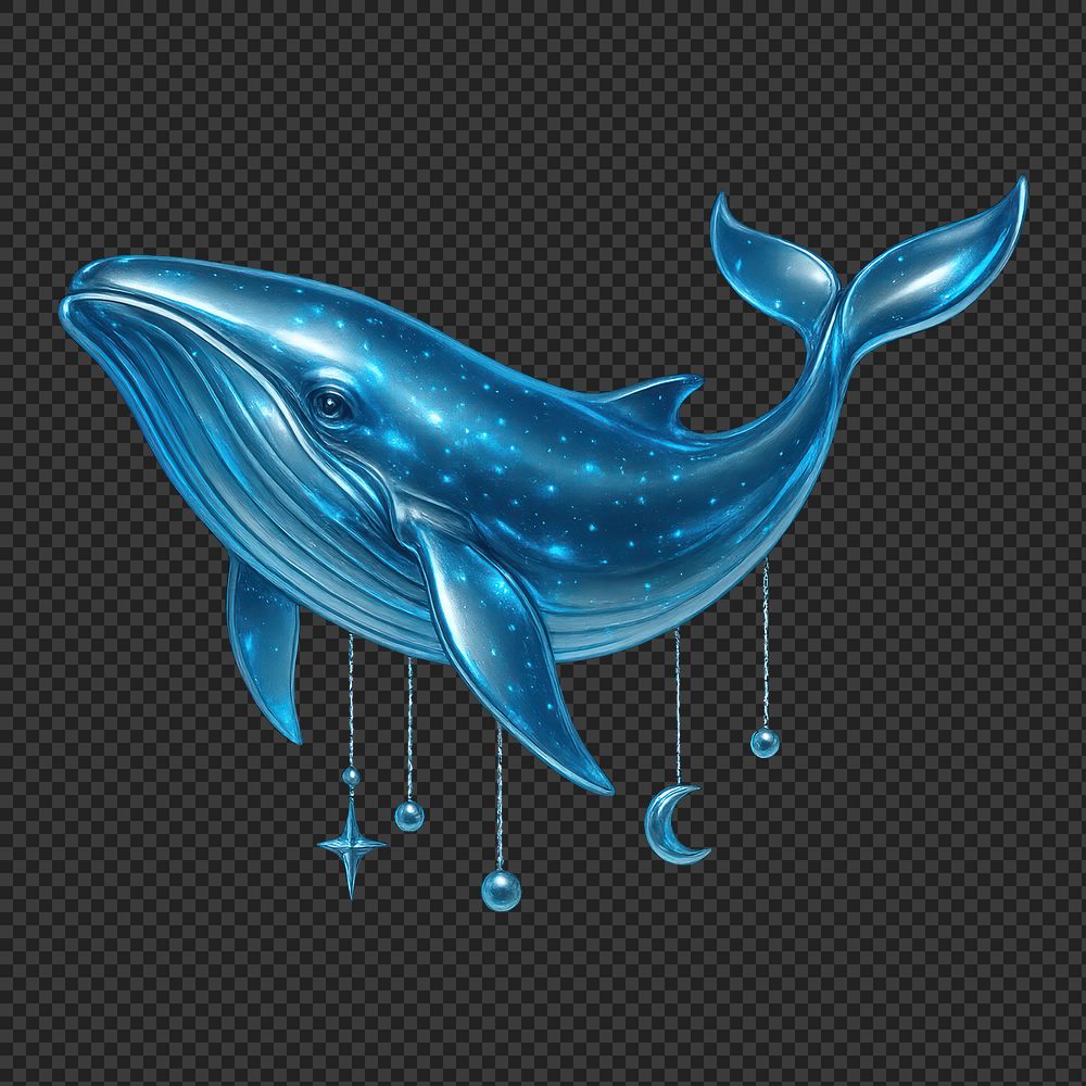 PNG Celestial whale fantasy illustration | Free PNG - rawpixel