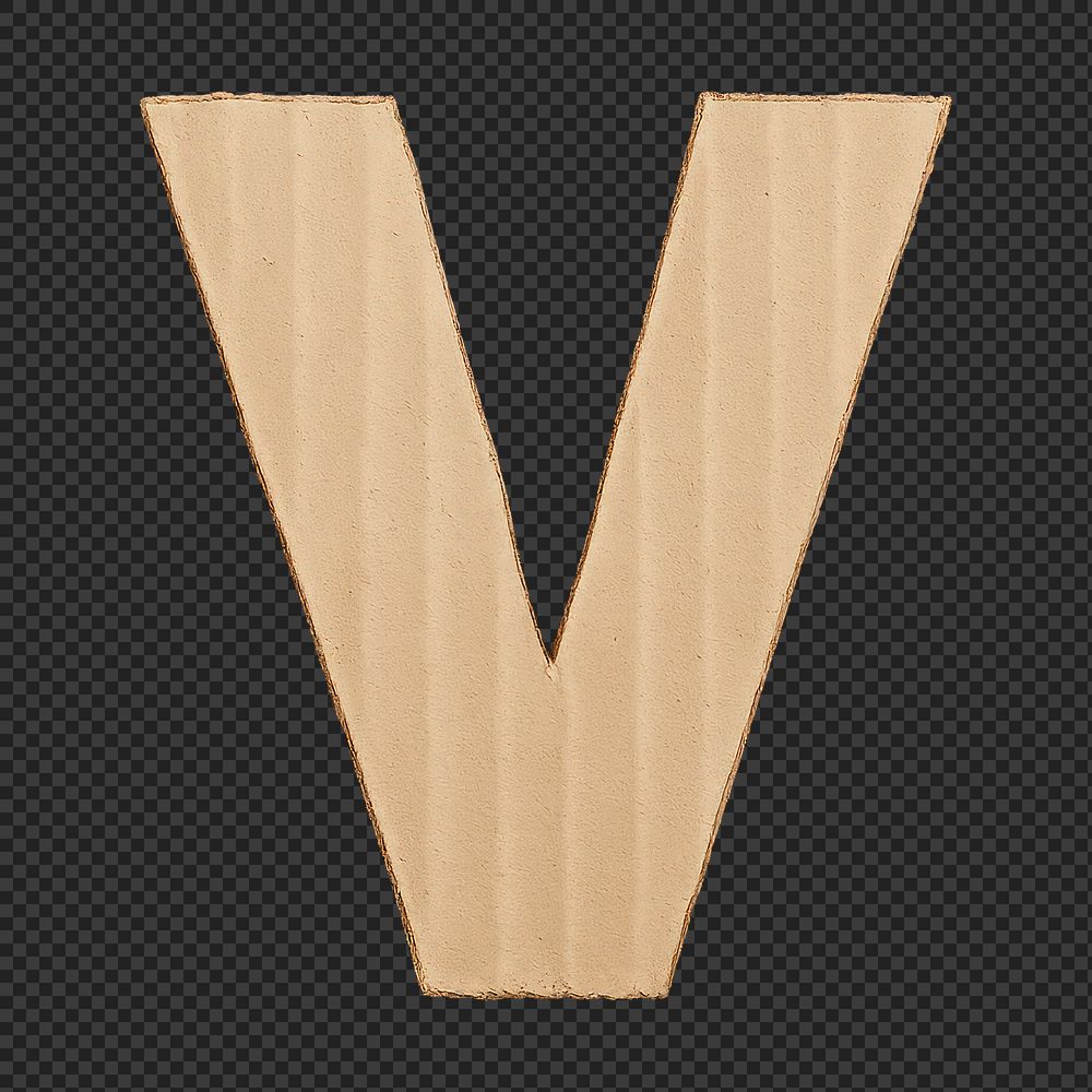PNG Cardboard letter V texture | Free PNG - rawpixel