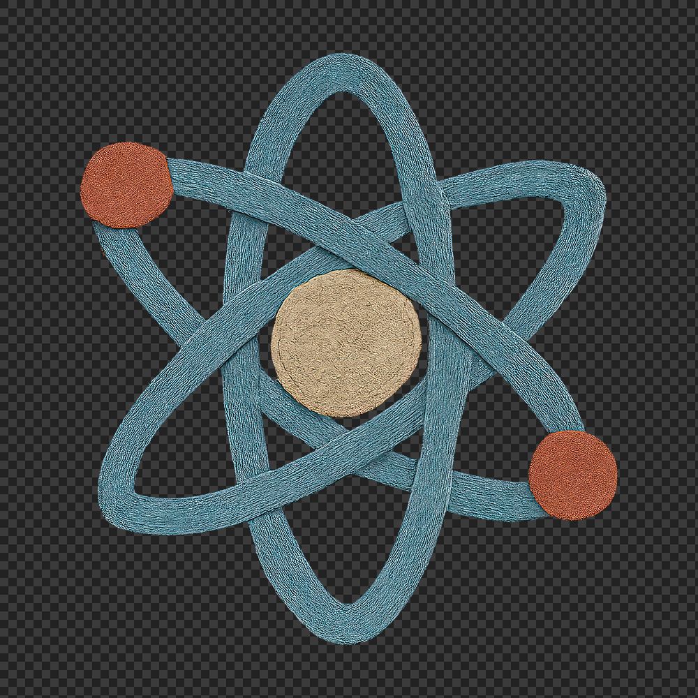 PNG Colorful atomic structure illustration | Premium Icons - rawpixel