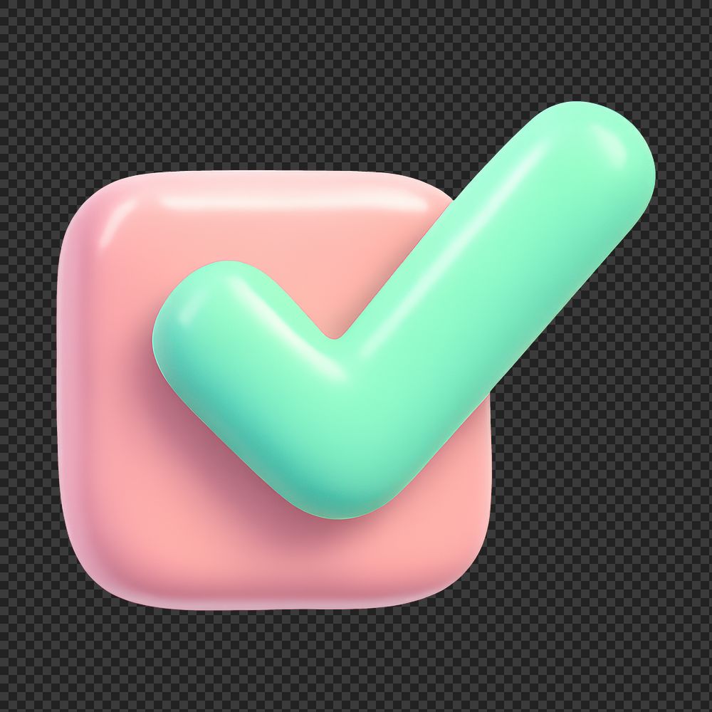 PNG Colorful 3D checkmark icon | Free PNG - rawpixel
