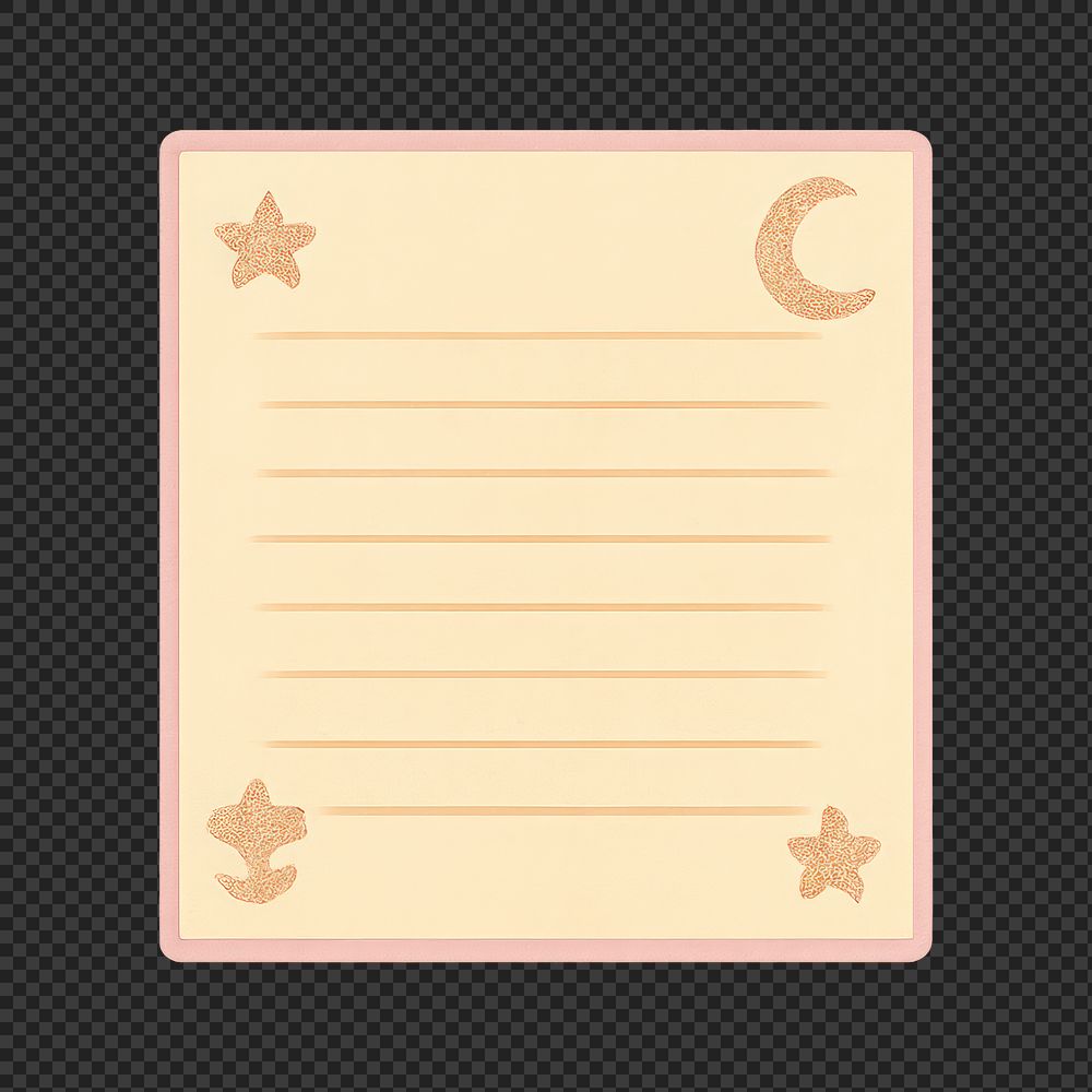PNG Decorative celestial note paper | Free PNG - rawpixel