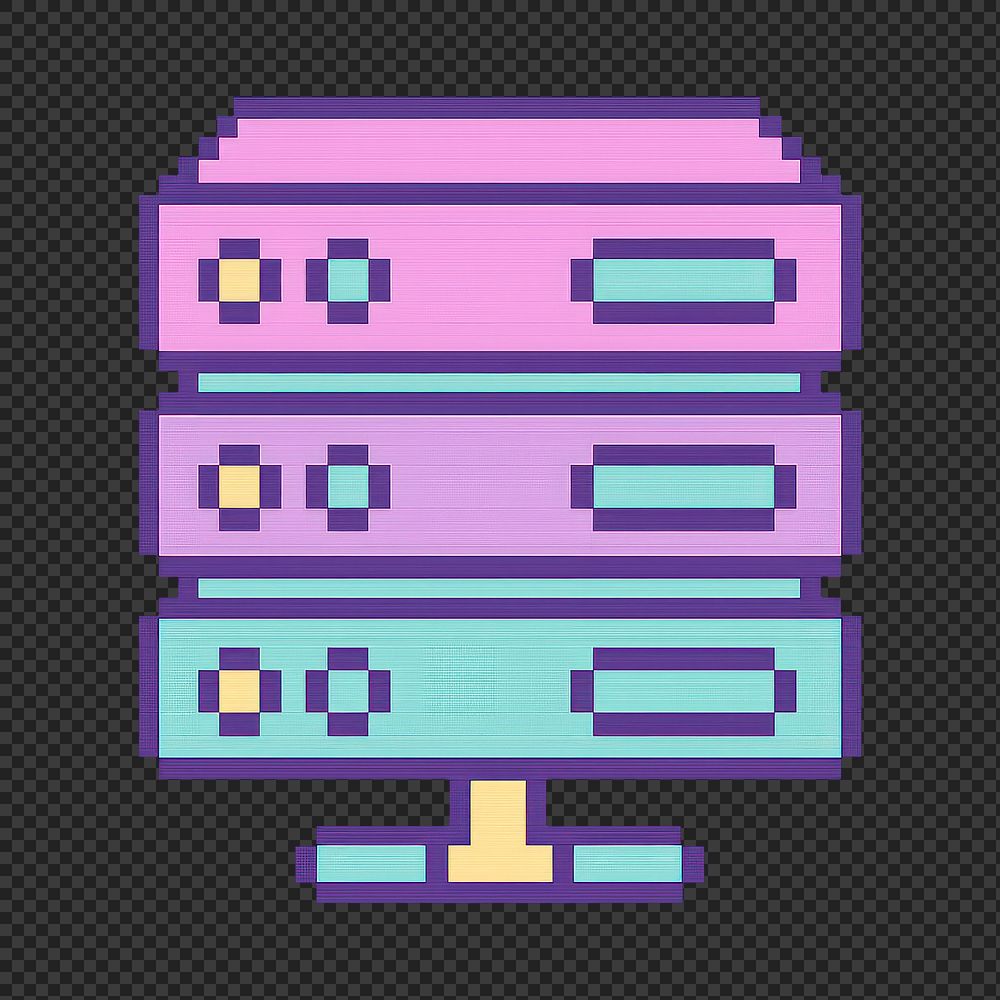 PNG Retro pixelated server icon | Free Icons - rawpixel