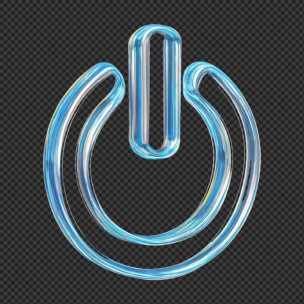 PNG Futuristic blue power symbol | Free Icons - rawpixel