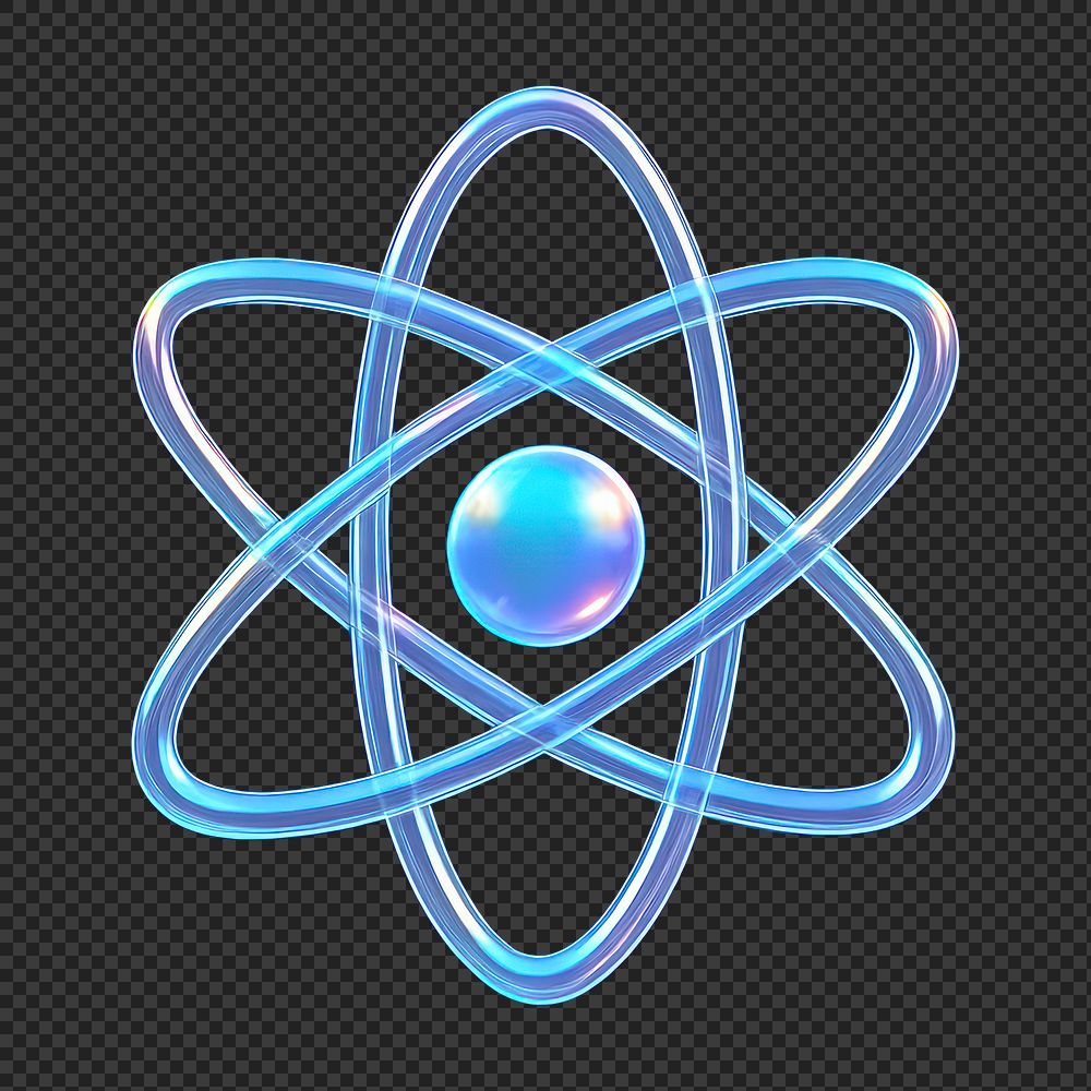 PNG Futuristic glowing atomic symbol | Premium Icons - rawpixel