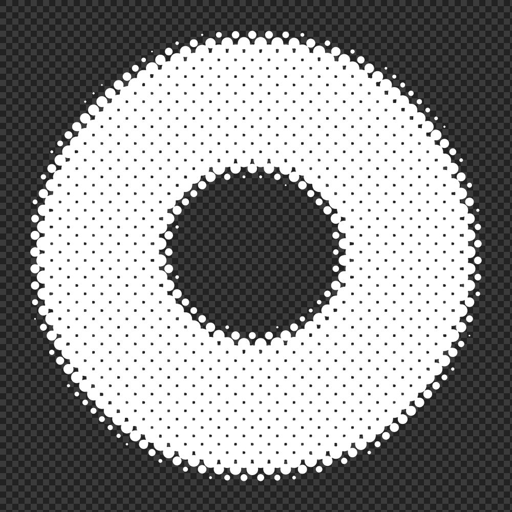 Circular lace pattern png halftone | Premium PNG - rawpixel