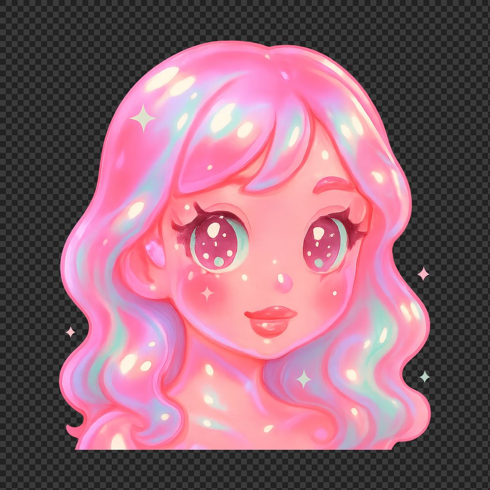 Anime+portraits Texture Art Cute Aesthetic Images | Free Photos, PNG ...