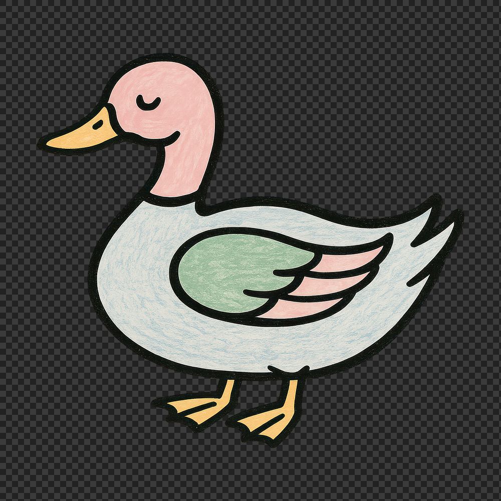 Duck+cartoon Bird PNG Images | Free Photos, PNG Stickers, Wallpapers ...