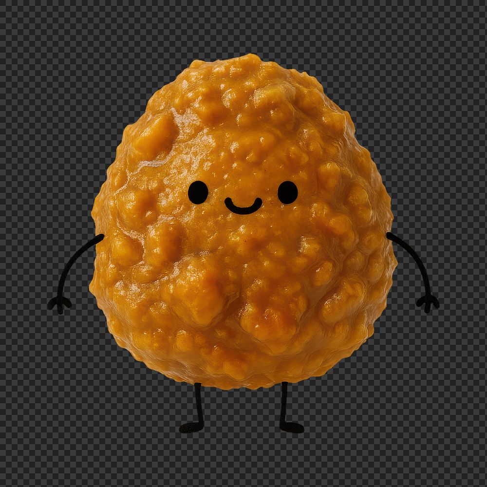 PNG Cute nugget character illustration | Free PNG - rawpixel