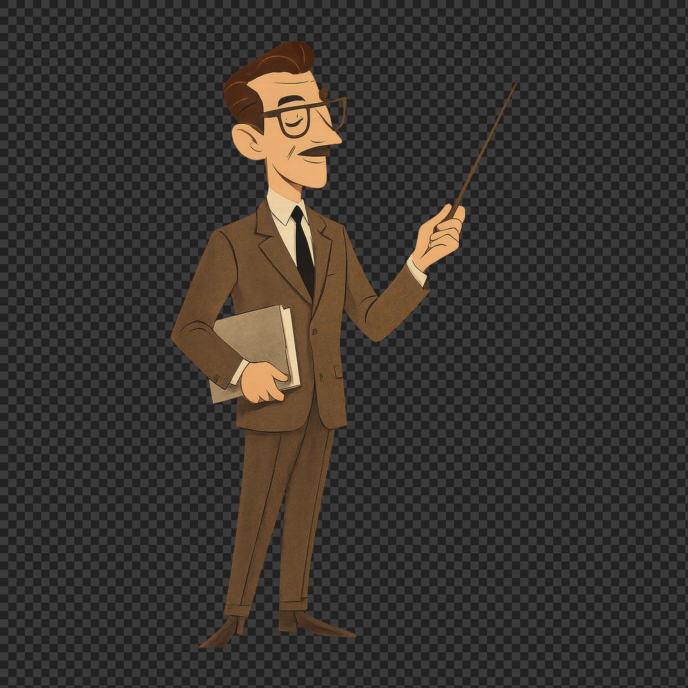 Professors Shadow Clean Cartoon Background PNG Images | Free Photos ...