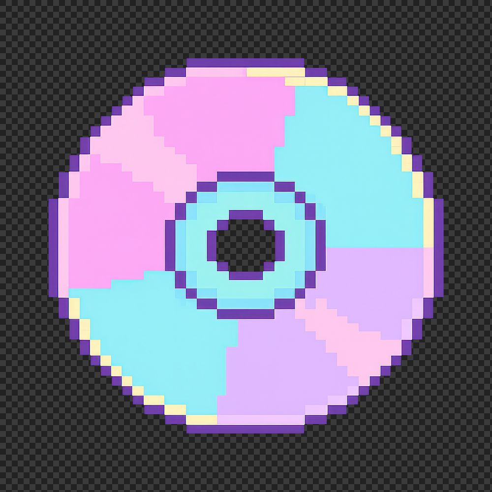 PNG Retro pixel art CD | Free PNG - rawpixel