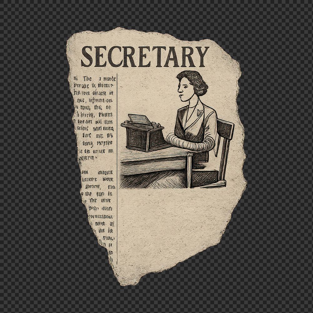 Secretary+drawing Vintage Images | Free Photos, PNG Stickers ...