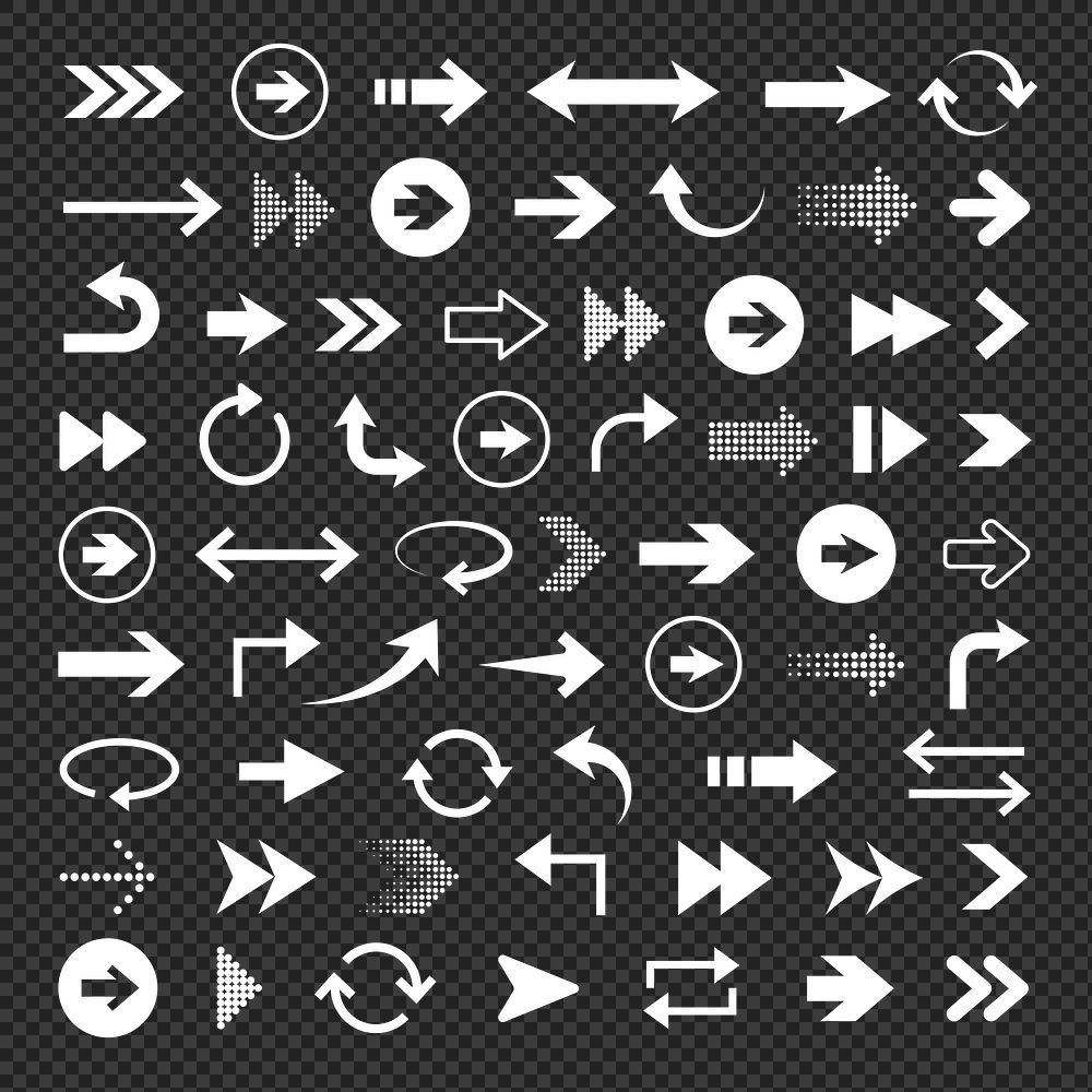 PNG Diverse arrow icon collection | Premium PNG - rawpixel