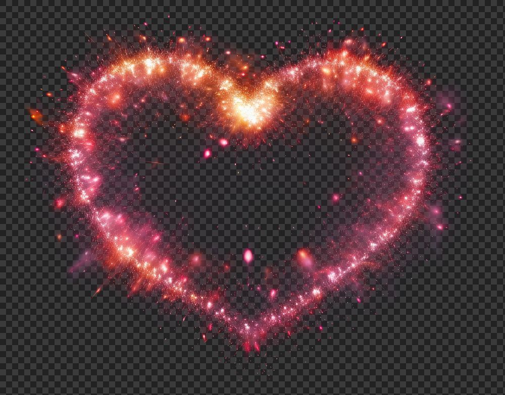 PNG Heart firework heart-shaped fireworks | Free PNG - rawpixel