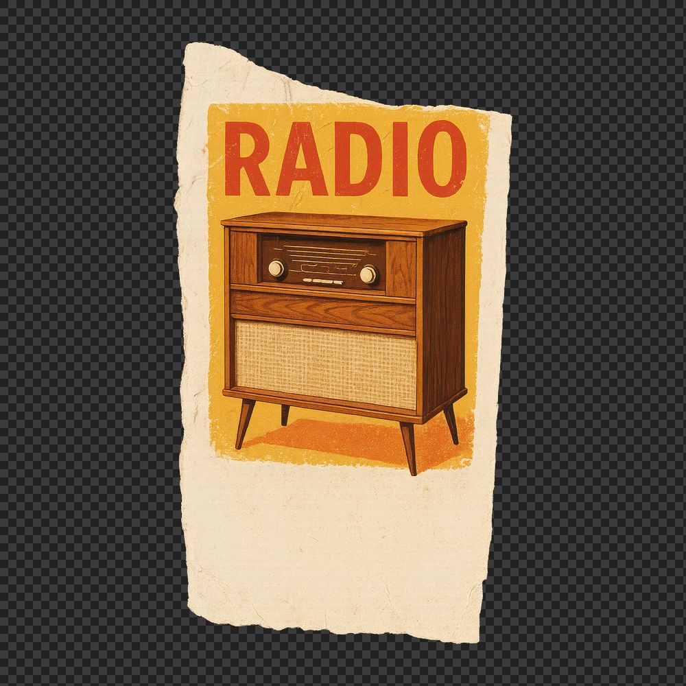 Old Radio Paper PNG Images | Free Photos, PNG Stickers, Wallpapers ...