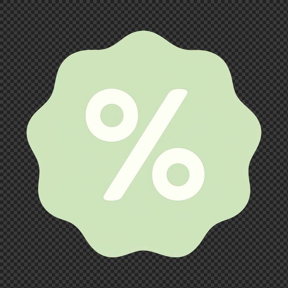 PNG Green percentage badge icon | Free Icons - rawpixel