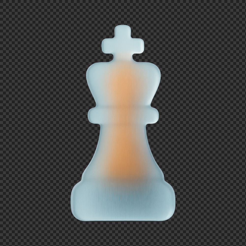 PNG Translucent chess king illustration | Free PNG - rawpixel