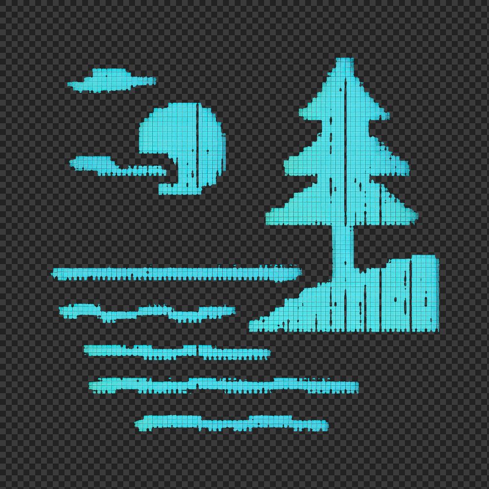 Cloud Pixel Art Transparent Pixelated Images | Free Photos, PNG ...