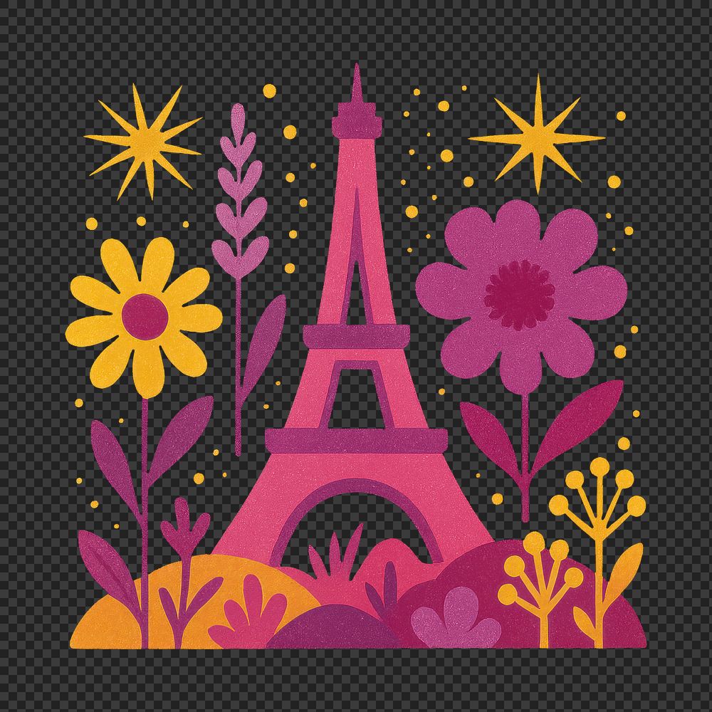Pink+eiffel+tower PNG Images | Free Photos, PNG Stickers, Wallpapers ...