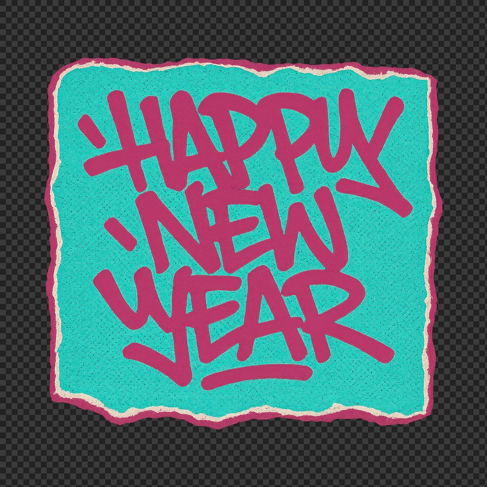 Happy New Year Sticker PNG Images | Free Photos, PNG Stickers ...