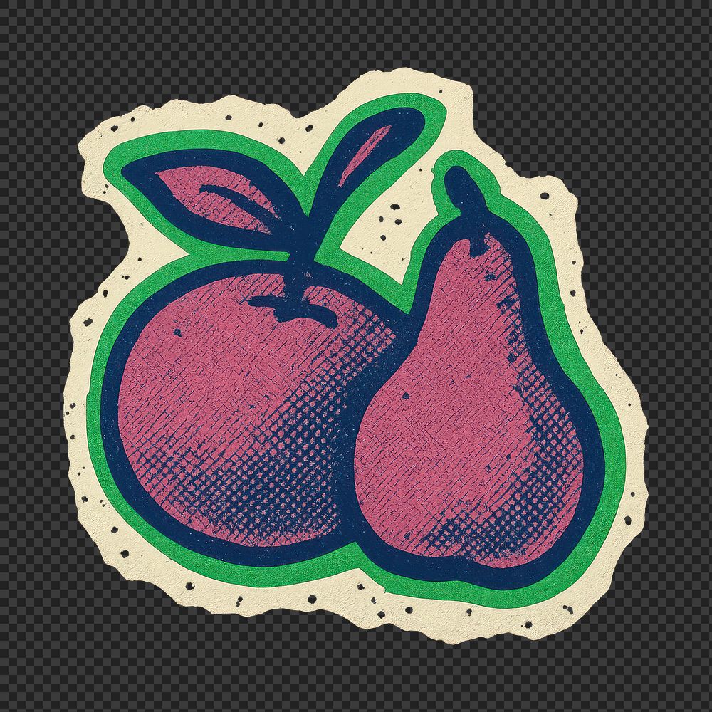 Vintage Fruit Pear Transparent Style Paper Images | Free Photos, PNG ...